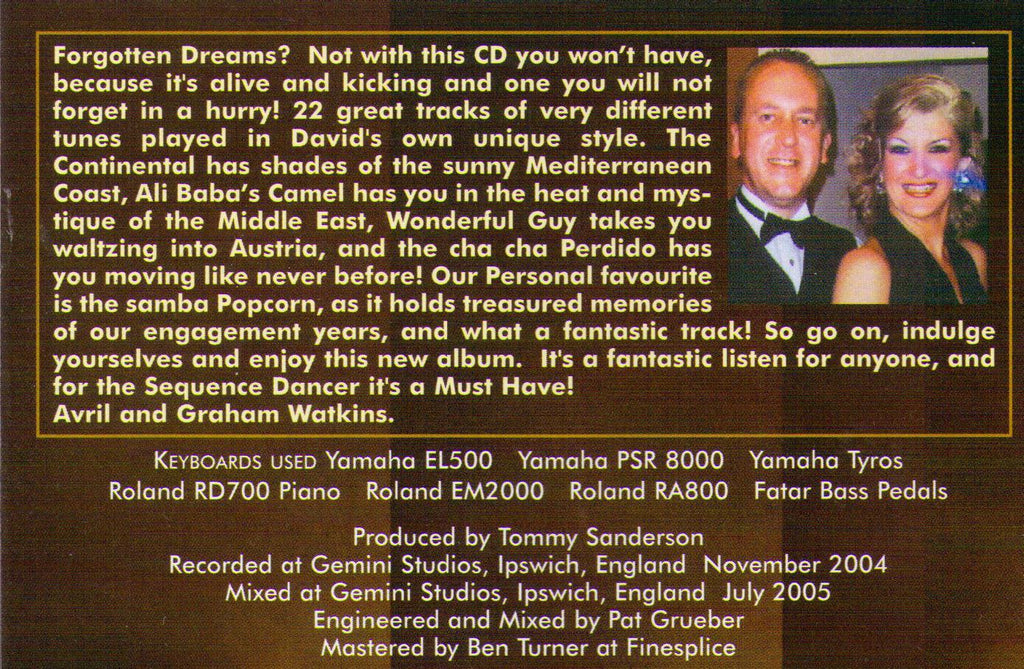 DAVID LAST "Forgotten Dreams" CDTS 133 – Mint Records